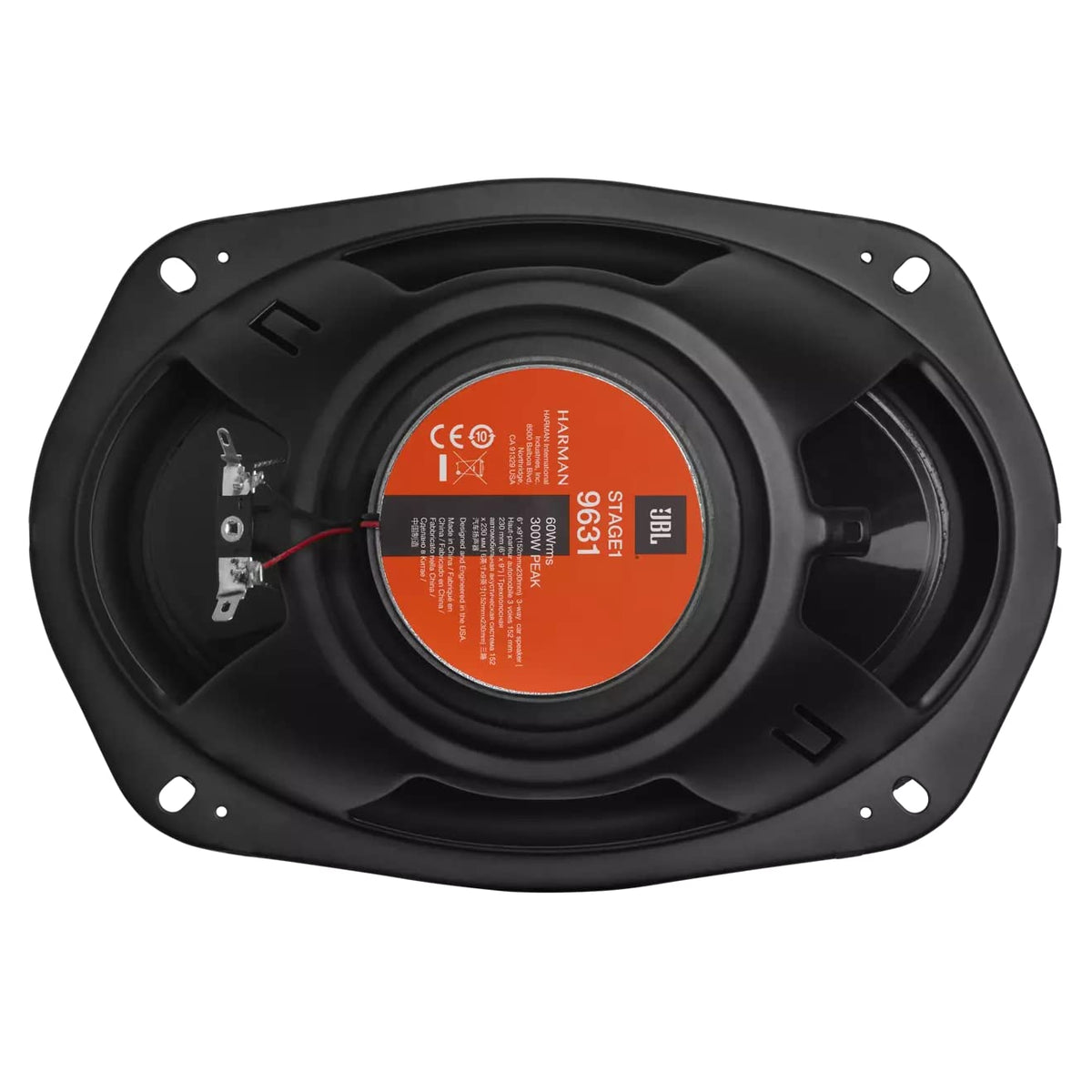 JBL Stage1 9631-300W PEAK 6" x 9" 3 Way Speaker, Polypropylene woofer – autoclint