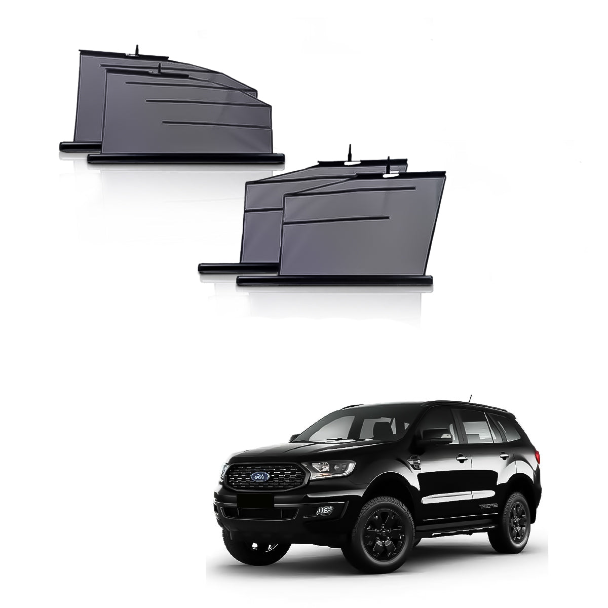 Ford New Endeavour Automatic window roller curtains | Car Roller Retra ...