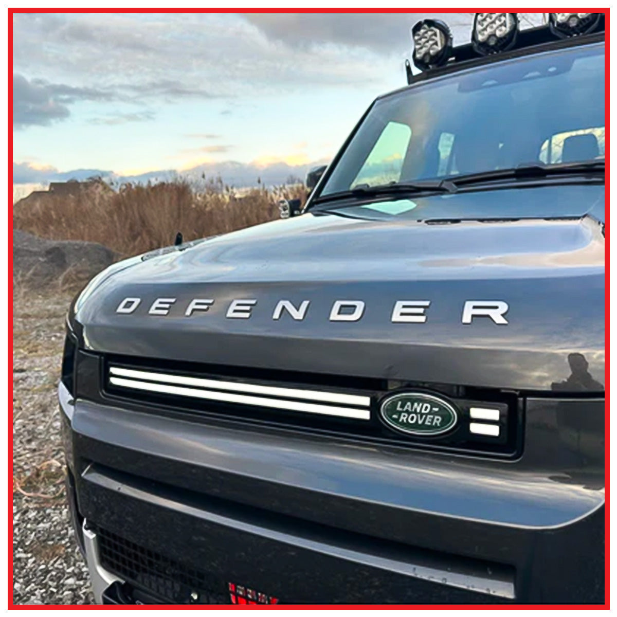 Land Rover Defender Front Grill With Led Light – autoclint