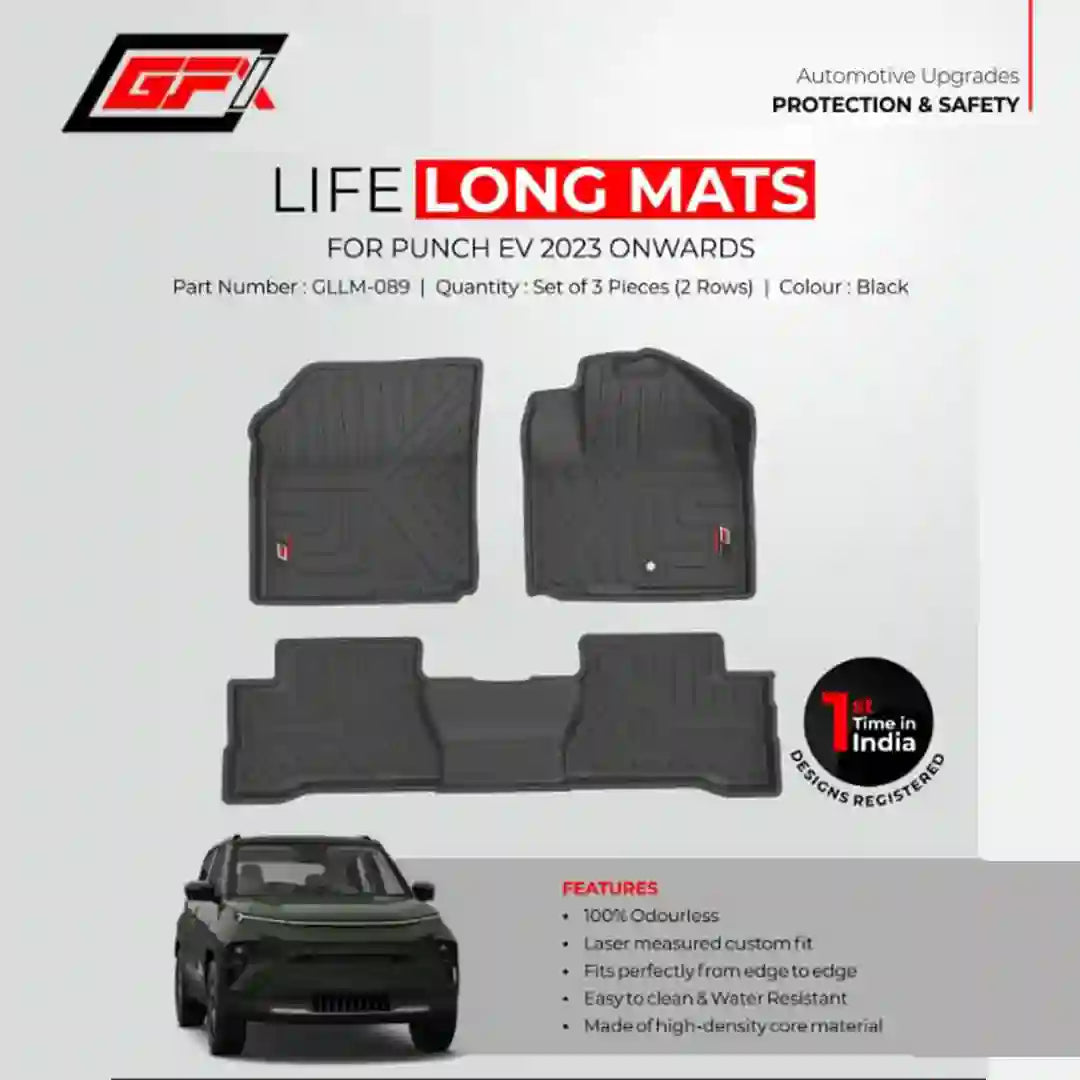 GFX Lifelong floor mats for Punch EV 2023 Onwards – autoclint