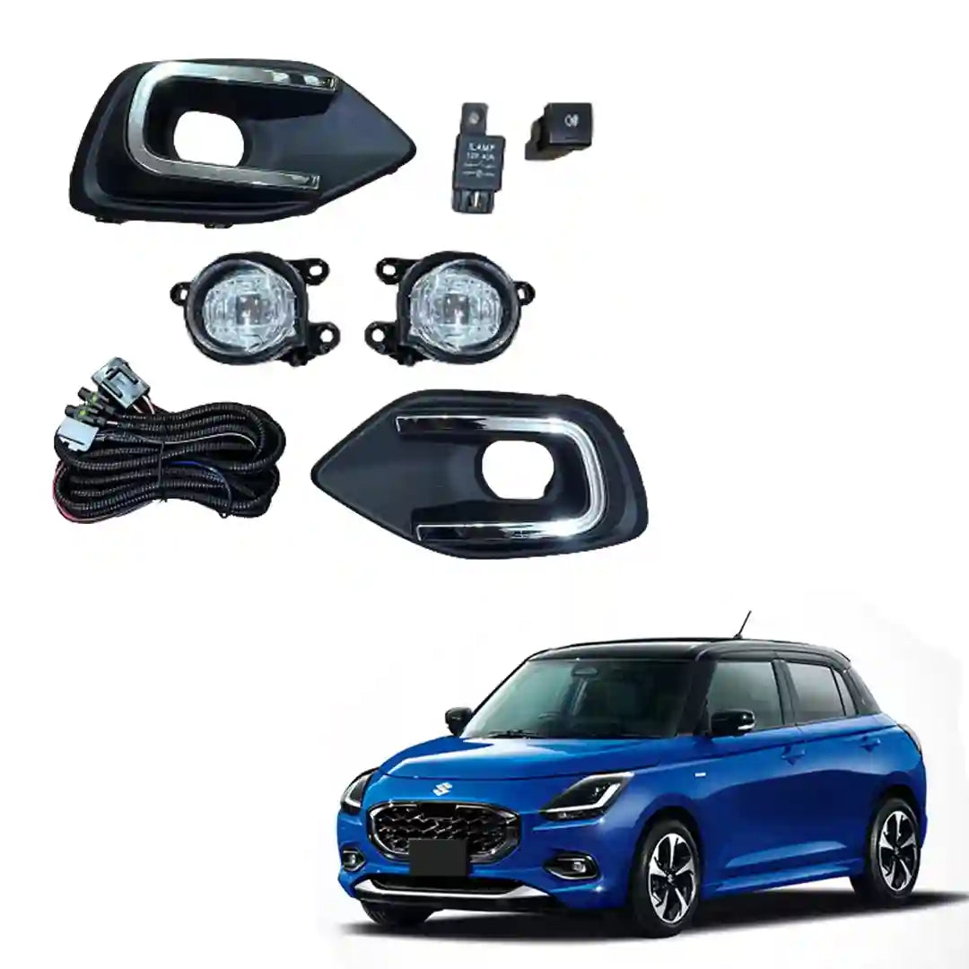 New Swift 2024 Fog Lamp Led With Wiring and Switch – autoclint